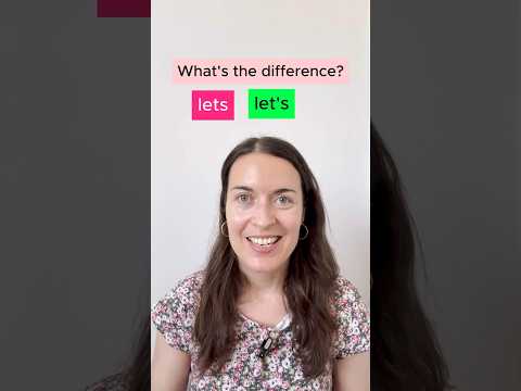 Lets and let’s - what’s the difference in English?