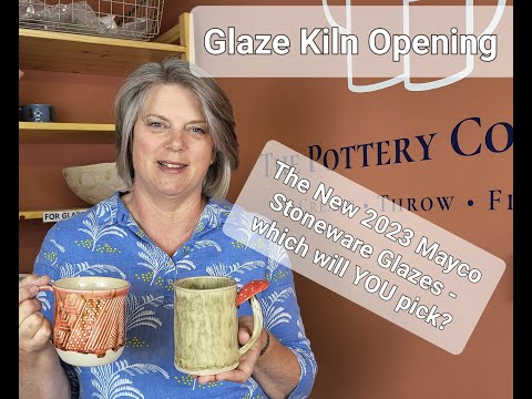 Kiln opening: Testing out the 2023 Mayco Stoneware Glazes - Amazing New Colours to Try