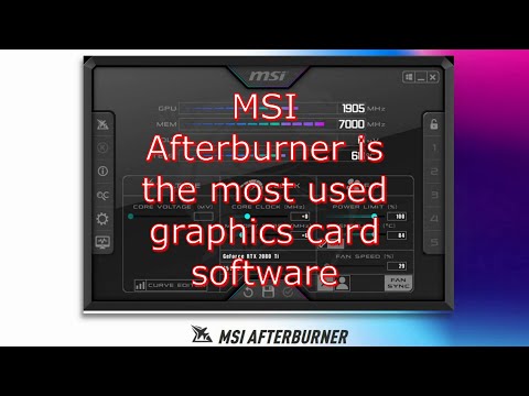 ⚡️MSI Afterburner is the most used graphics card software for a good reason