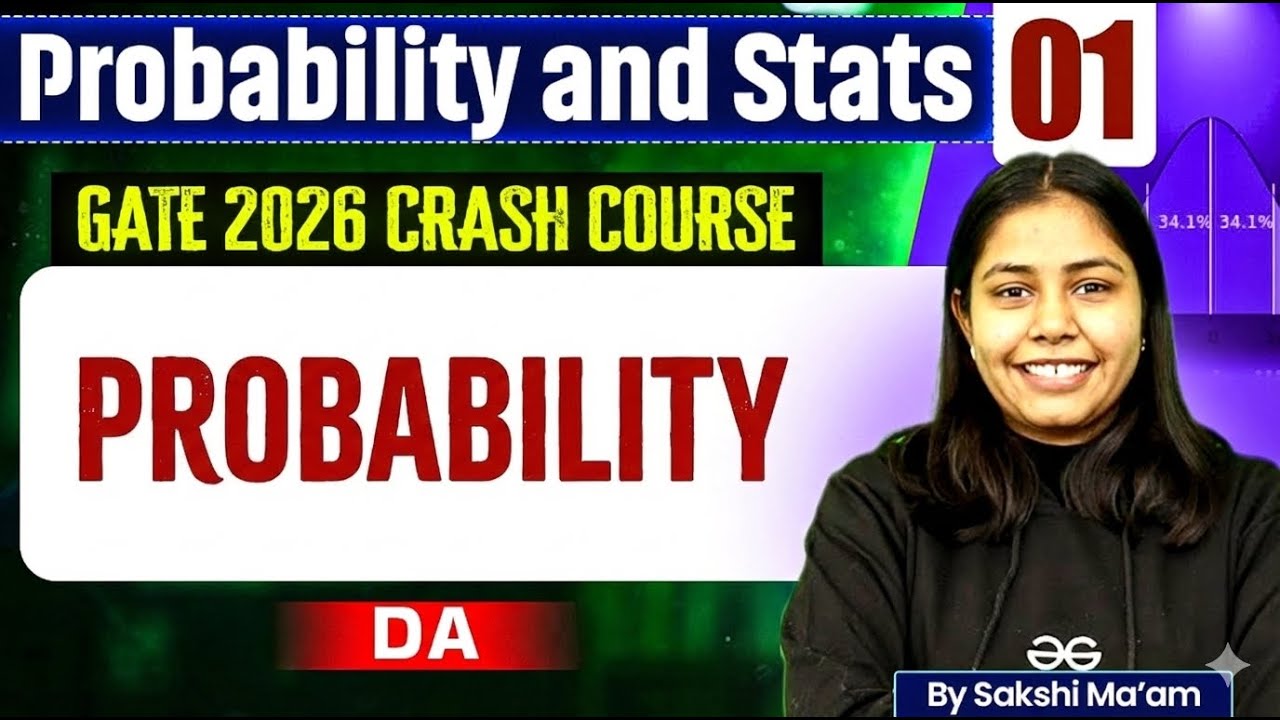 Probablity & Stats 01 | Probability | DA | GATE Crash Course