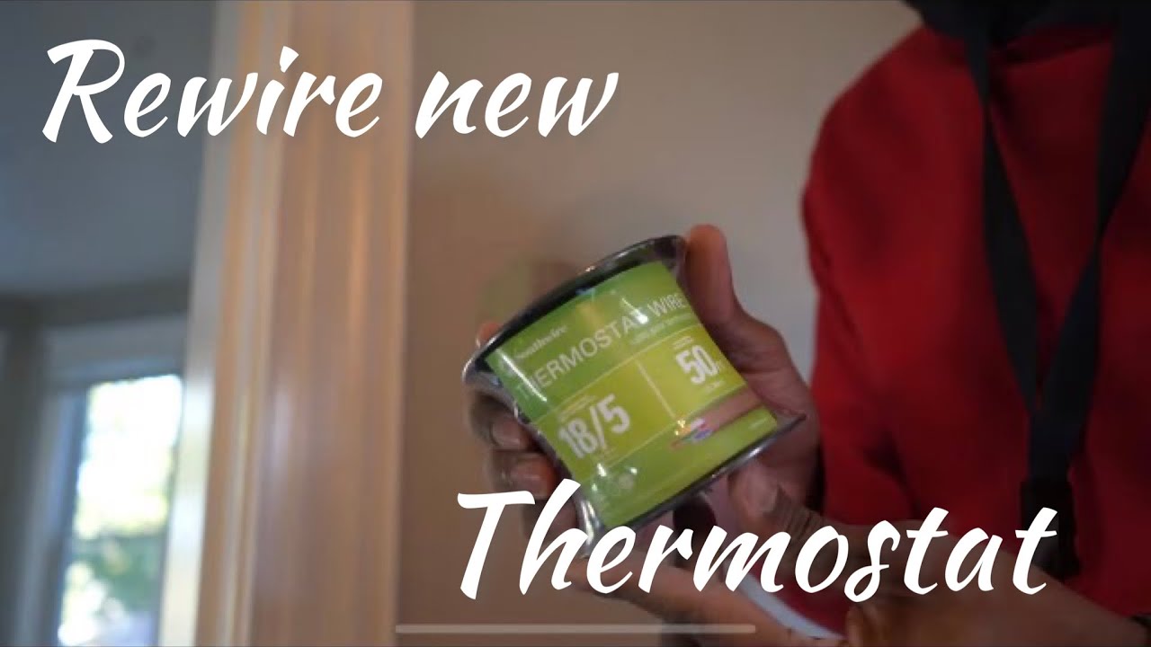 Rewire New Thermostat Wire 18/5 Wire for Energy Efficient System