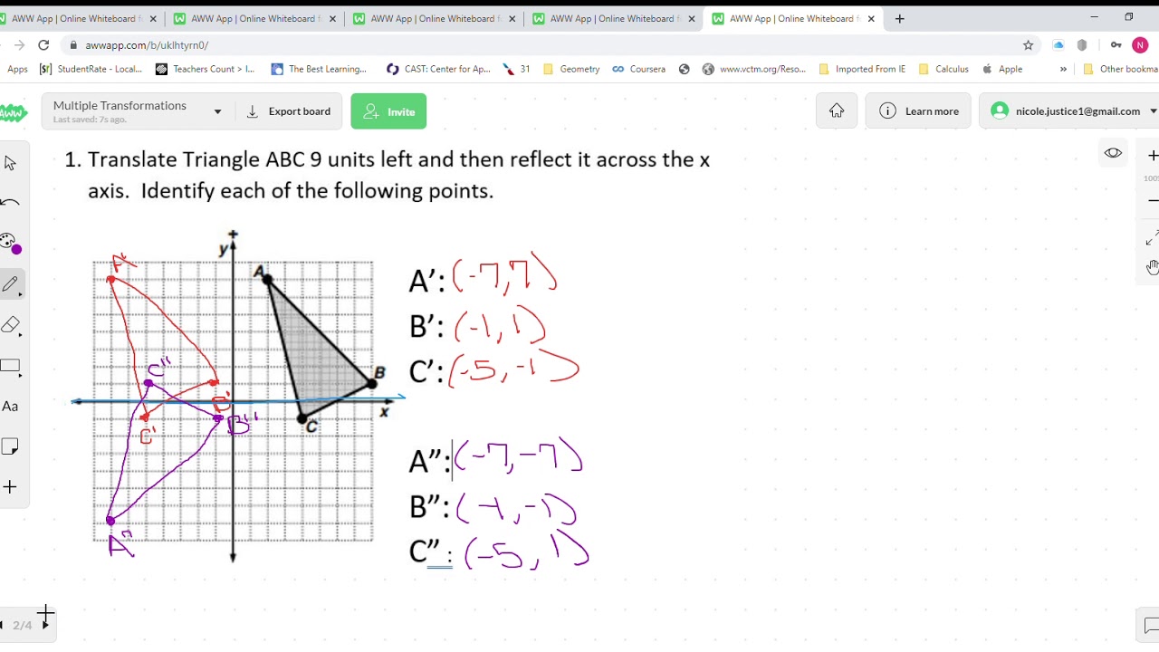 Geometry Multiple Transformations