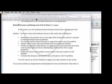 Statement of the Problem demo