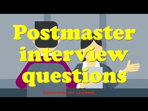 Postmaster interview questions