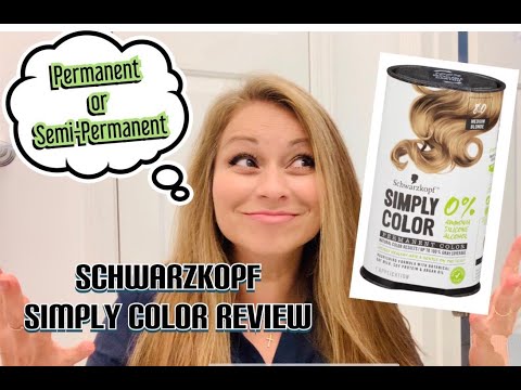 Schwarzkopf Simply Color Permanent Hair Color Review plus DIY Lowlights with highlighting cap