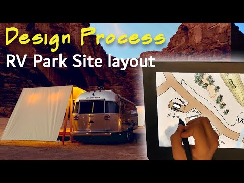 Site Planning RV Resort within Canyons! Design Process Landscape Architecture