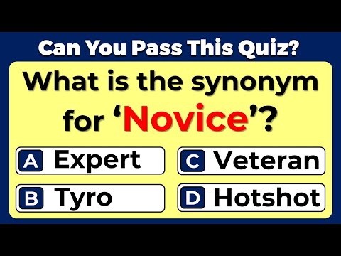 Synonyms Quiz: CAN YOU SCORE 20/20 ON THIS QUIZ? #13