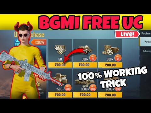 100% TRICK TO GET FREE UC IN BGMI | BGMI CARDING UC | Noty x rush