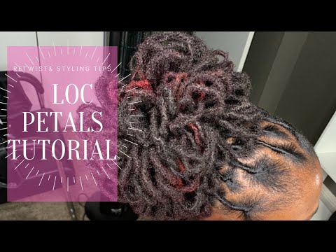 HOW TO STYLE LOCS: LOC PETALS TUTORIAL ON BACK LENGTH LOCS – top-hairstyle