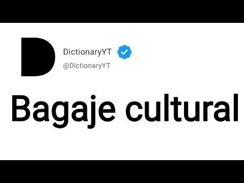 Bagaje cultural Meaning in English