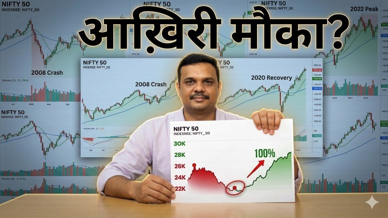  Wealth creation का आखरी मौका!बाजार का इतिहास क्या कहता है?🛑STOCK MARKET 🛑NIFTY 