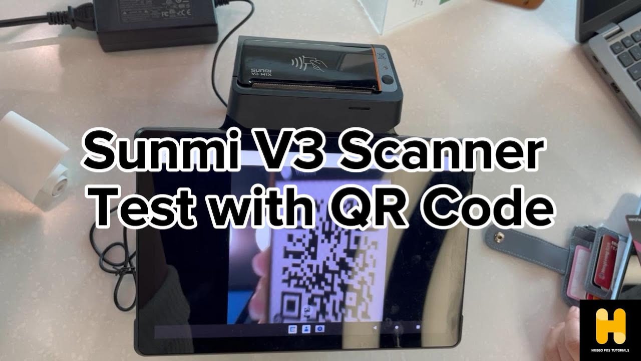 Sunmi V3 Scanner Test with QR Code