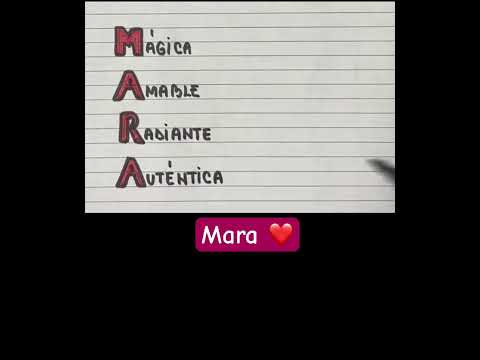 Significado del nombre MARA #significado #nombre #mara