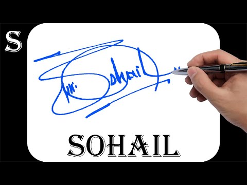 Sohail name signature design - S signature style - How to signature your name