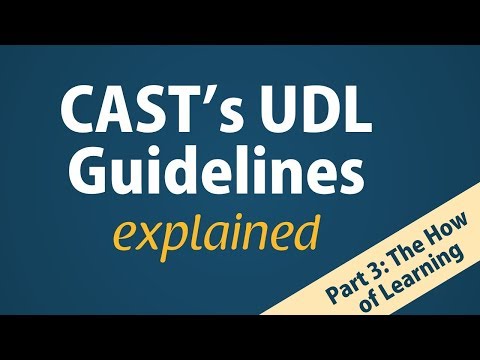 CAST's UDL Guidelines Explained: Part 3