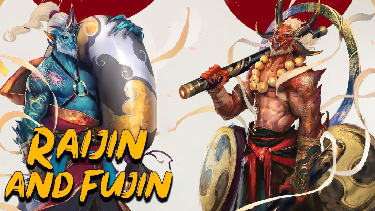 Raijin and Fujin: The Gods of Lightning and Wind - Japanese Mythology - See U in History