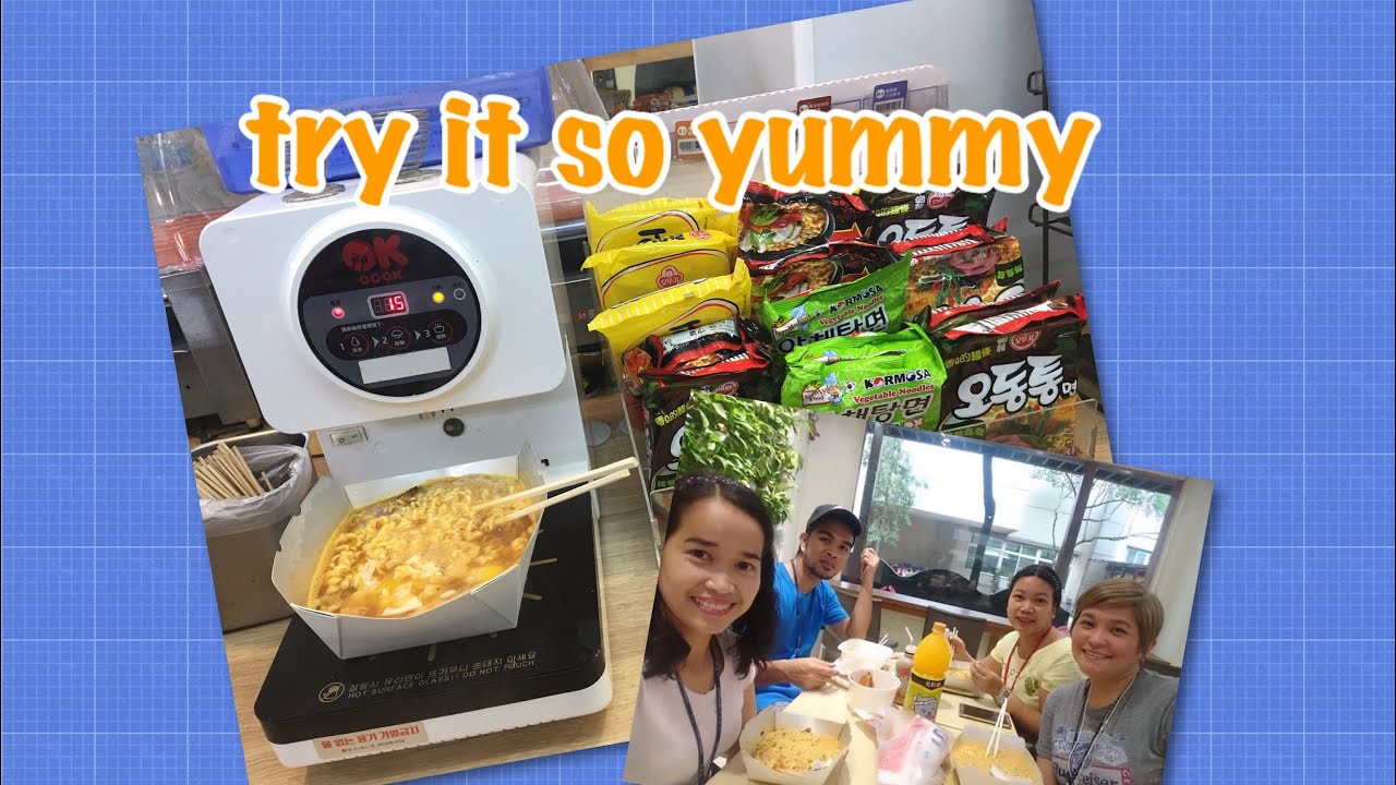 Paano gamitin ang self cook ramen machine sa mga convenience store