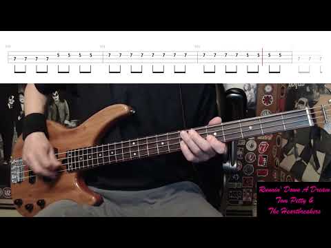Runnin' Down A Dream by Tom Petty and the Heartbreakers - Bass Cover with Tabs Play-Along