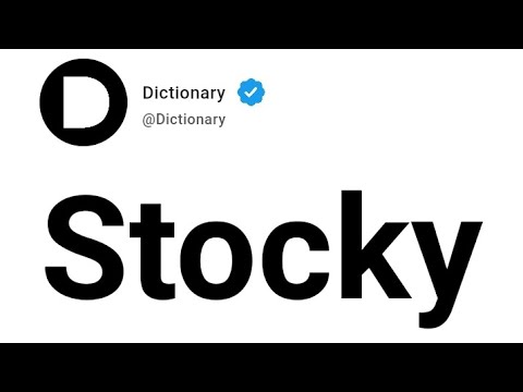 Stocky Meaning In English