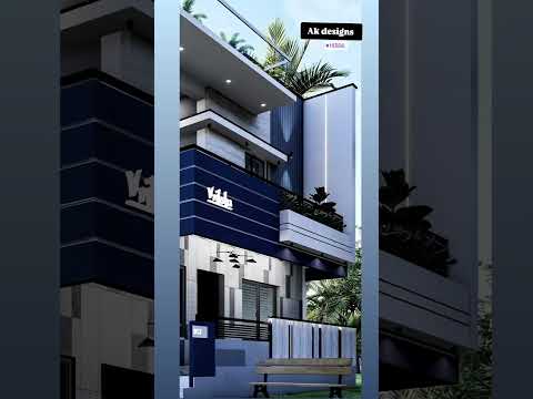 #ak design #3d model #modern elevation