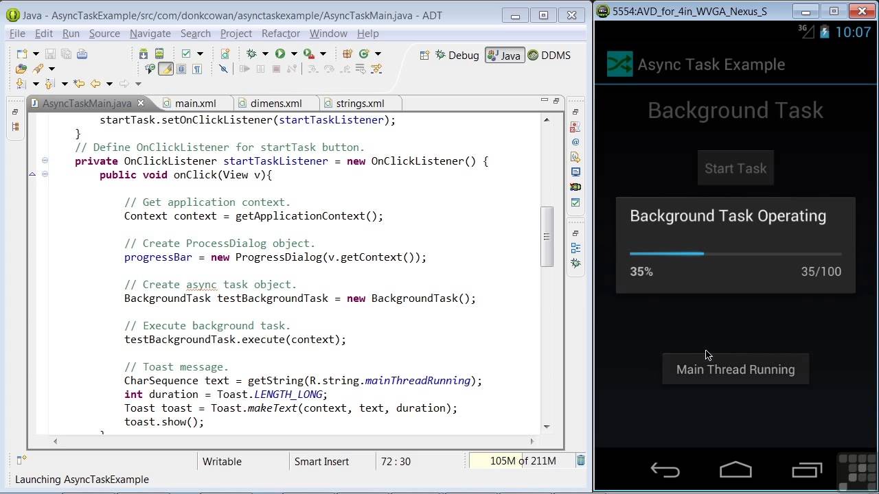 Android App Programming | Threads And Async Tasks