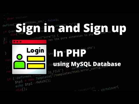 GitHub - VishnuSivadasVS/Login-And-Signup-in-PHP: Complete source code ...