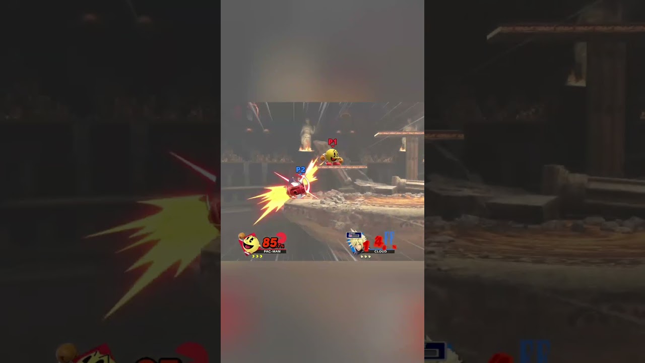 High IQ Pac-Man Ledgetrap #shorts #smashultimate