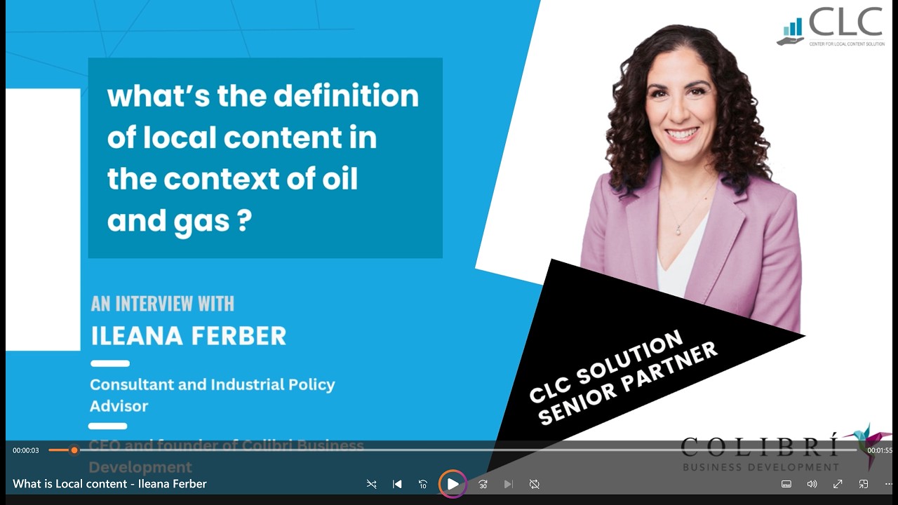 What is Local content in the context of oil and gas ?