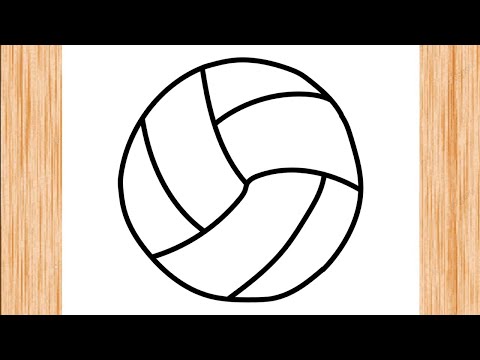 How to Draw a Volleyball Easy
