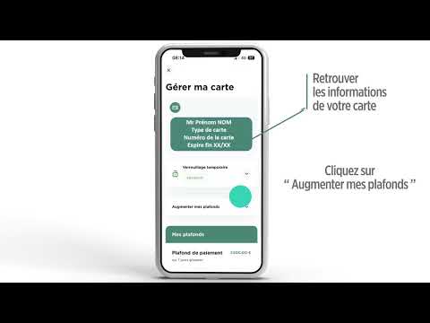Tuto Ma Banque - Augmenter mon plafond de carte