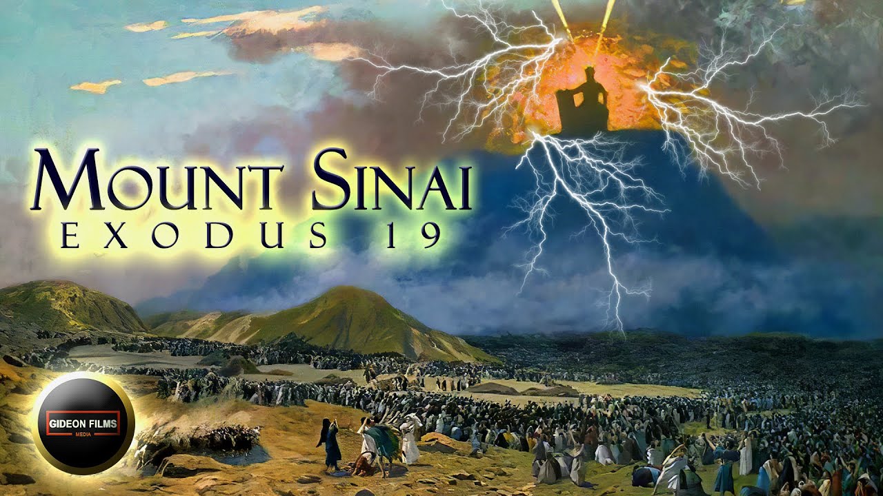 Moses At Mount Sinai | Exodus 19 | God appears on Mount Sinai | Mount Sinai on Fire