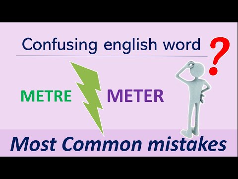metre vs meter meaning and differences #shorts
