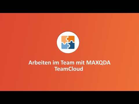 Webinar: Arbeiten im Team mit MAXQDA TeamCloud
