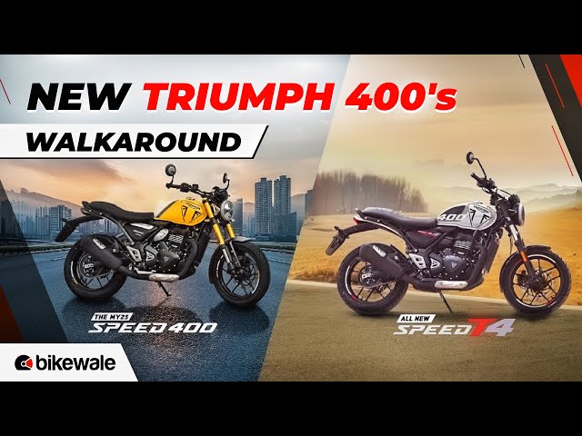 2025 Triumph Speed 400 & New Speed T4 Walkaround | Price, Features ...