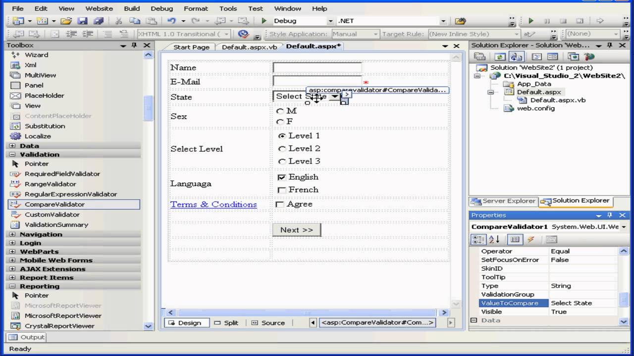 Visual Basic Tutorial - Volume 2- Lesson 04: Validation Controls