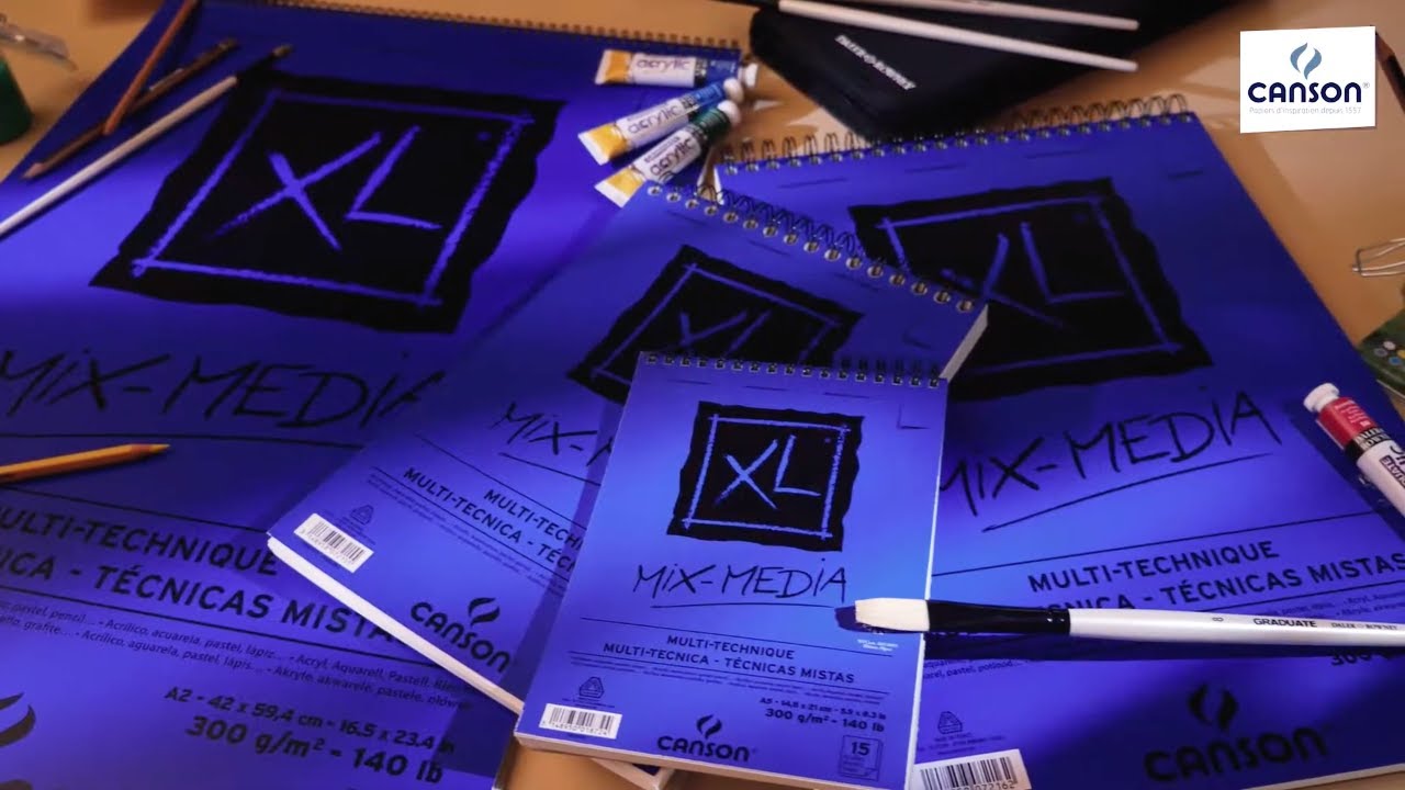 Croquera para Técnicas Mixtas 300 gr Canson XL