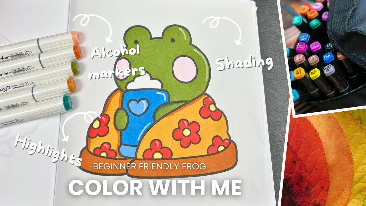 Color with me - Relaxing Frog coloring