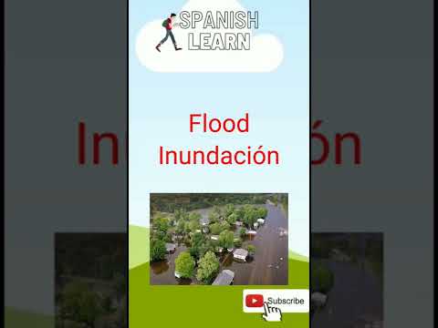 Flood (Spanish language Vocabulary