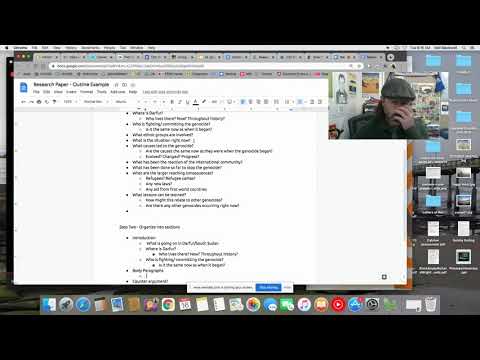 Creating a Research Paper Outline - Example