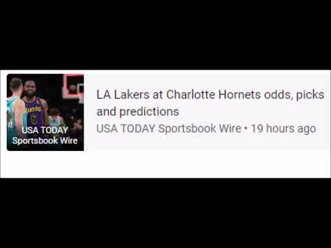 USA TODAY Sportsbook WireLA Lakers at Charlotte Hornets odds, picks and predictions