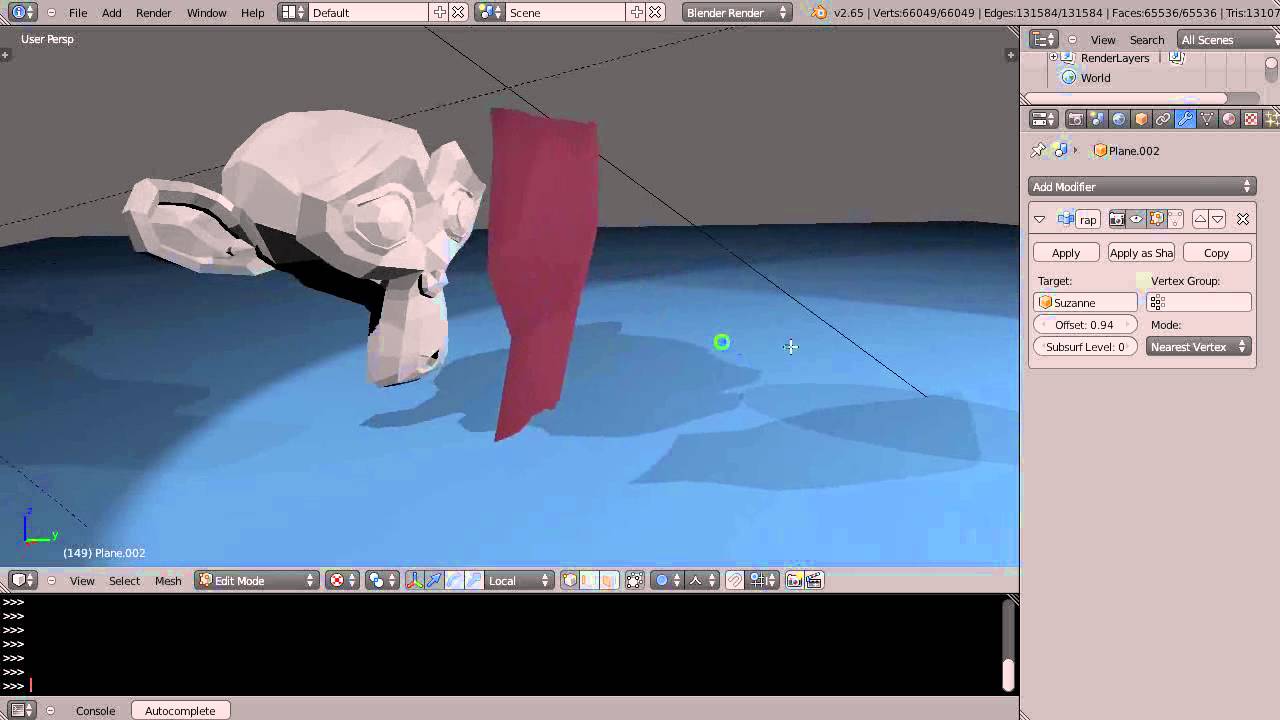 Blender Tutorial - Intro to the Shrinkwrap Modifier - Part 2
