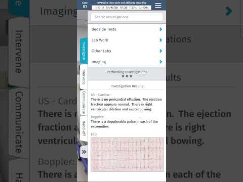 Full Code Medical Simulation, Case #1, COPD with chest pain and difficulty breathing