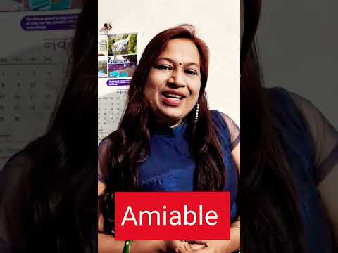 Meaning of Amiable #youtubeshorts #shorts #wordmeaning #vocabulary