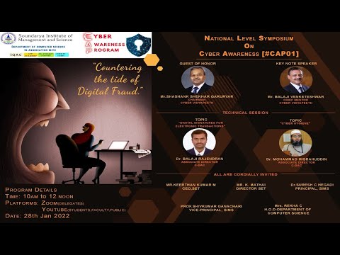 Cyber Awareness (#CAP01)-- Dept of Computer Science with IQAC, CSI Local chapter & ICT Academy-SIMS