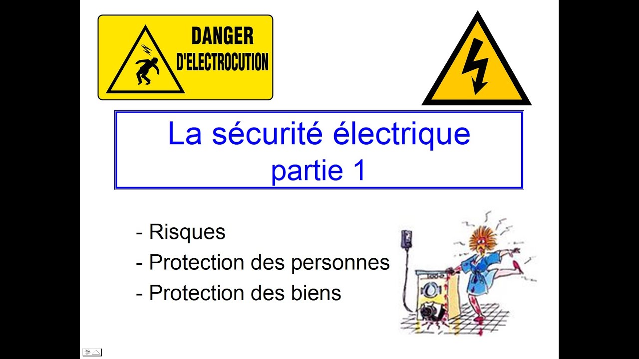 Cours - sécurité électrique - partie 1