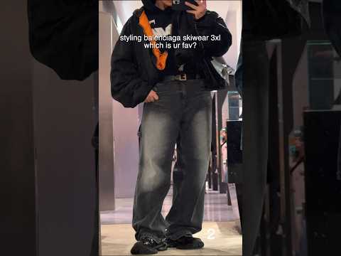 balenciaga skiwear 3xl styling! #balenciaga #demna #vetements #balenciagashoes