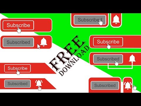 TOP 8 Youtube Subscribe Button and Bell Animation Green Screen | Free Download Link