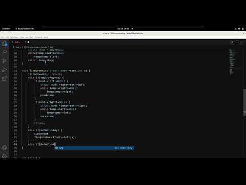 DSA 4 | finding predecessor successor in BST in C