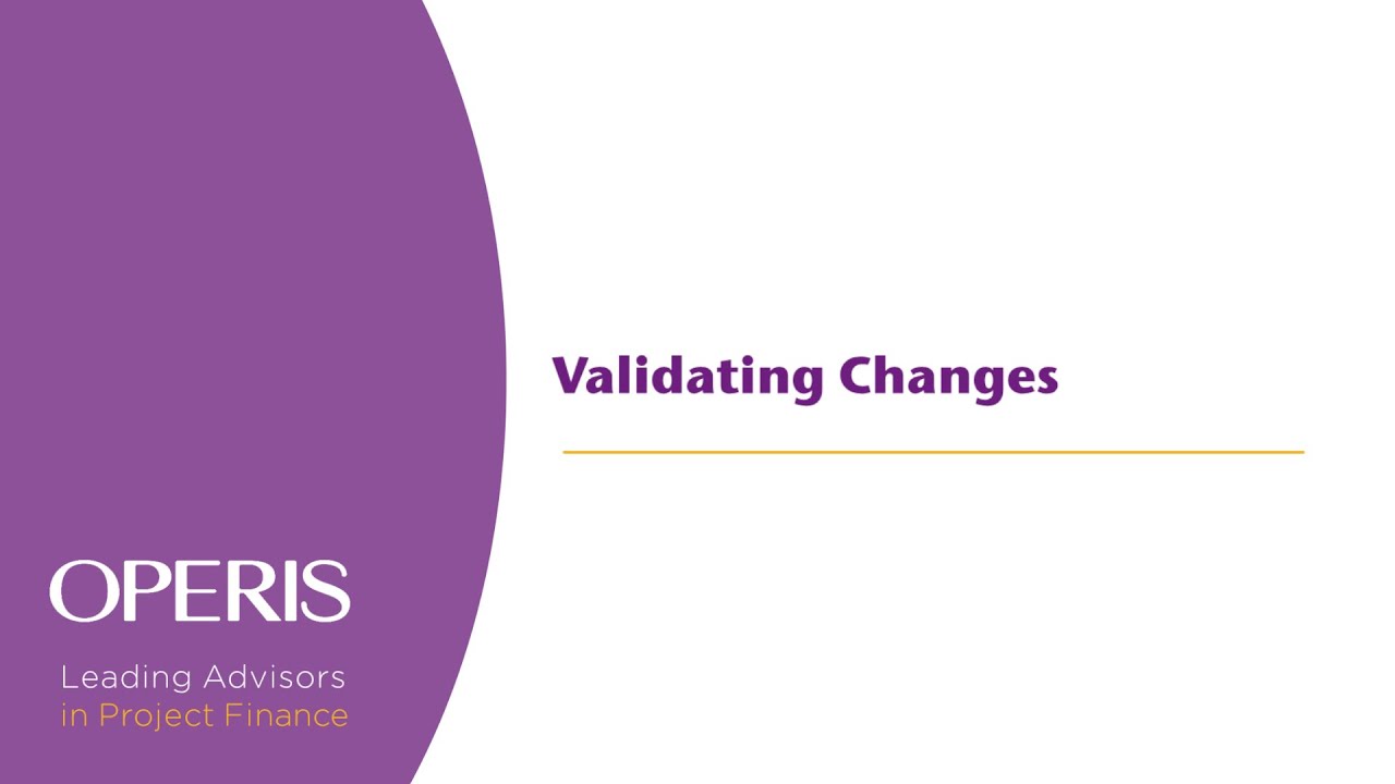 Operating Models: Validating Changes