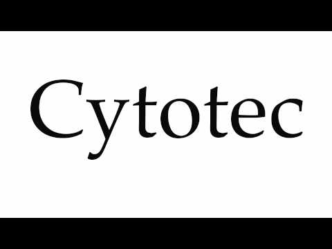 How to Pronounce Cytotec